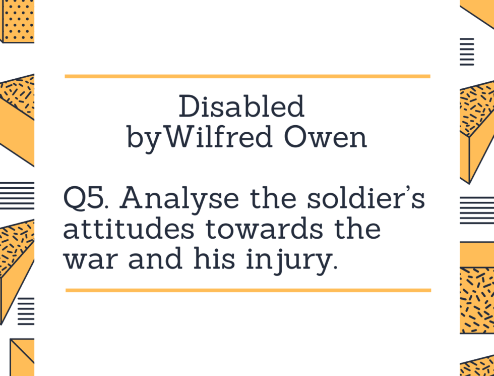 Disabled By Wilfred Owen - 香港免費英語學習網站 Free Online English Resources